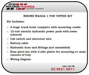 Ute Tray Tipper Kit | Power Packs Direct